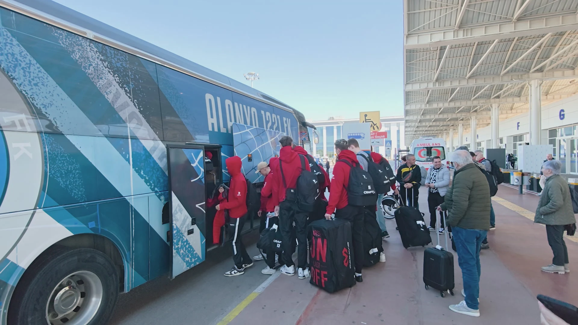 Spelers van Greenyard Maaseik maken zich op voor match tegen Alanya in ...